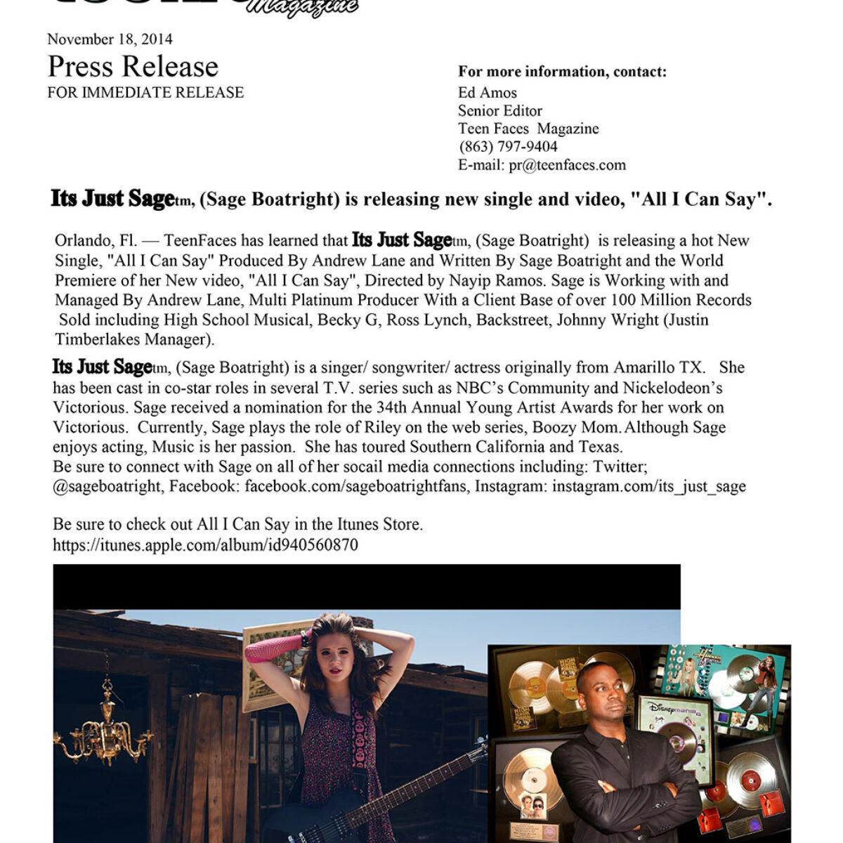 Majorette | teen faces magazine by Edward M. Amos Jr.